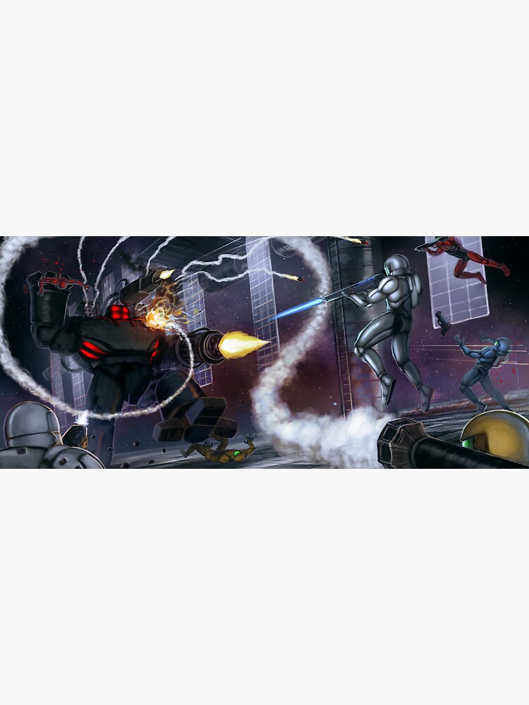 "Zero Gravity Combat" Sticker for Sale by spessmenart | Redbubble