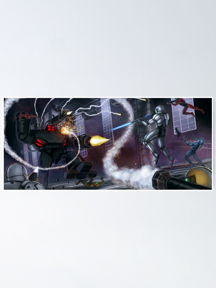 "Zero Gravity Combat" Poster by spessmenart | Redbubble