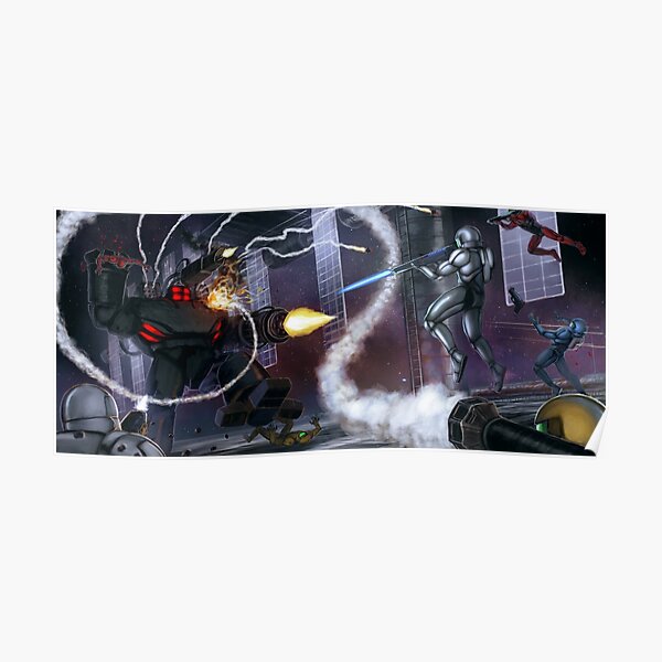 "Zero Gravity Combat" Poster by spessmenart | Redbubble