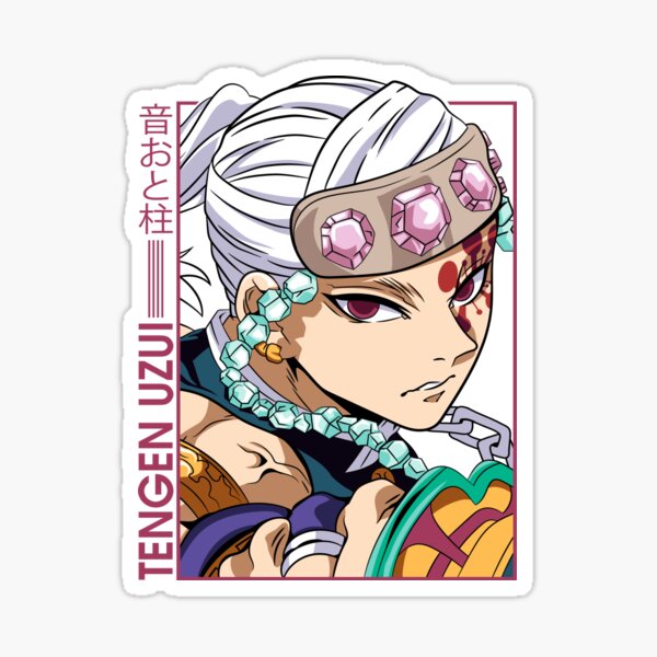"Uzui Tengen l Demon slayer anime" Sticker for Sale by LaBemol | Redbubble