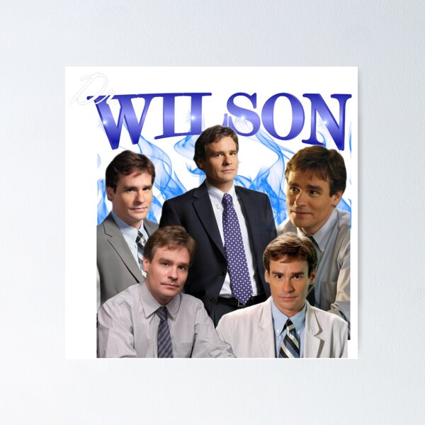 "Dr Wilson House MD blue flames" Poster for Sale by adosknad1 | Redbubble
