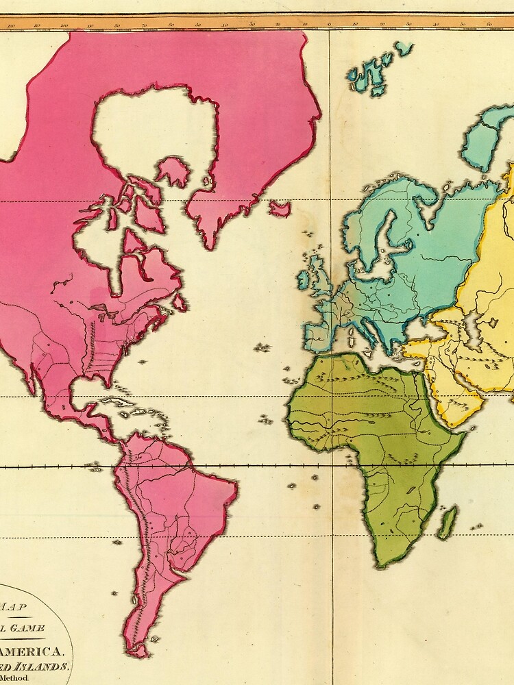 "Vintage Map of The World (1792)" T-shirt by BravuraMedia | Redbubble