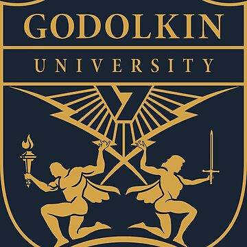 "GODOLKIN UNIVERSITY logo COLOR" Sticker by JCBA | Redbubble