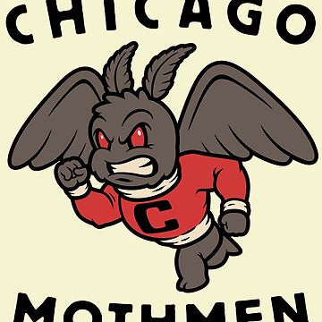 "Vintage Chicago Mothmen Mascot" Sticker for Sale by harebrained ...