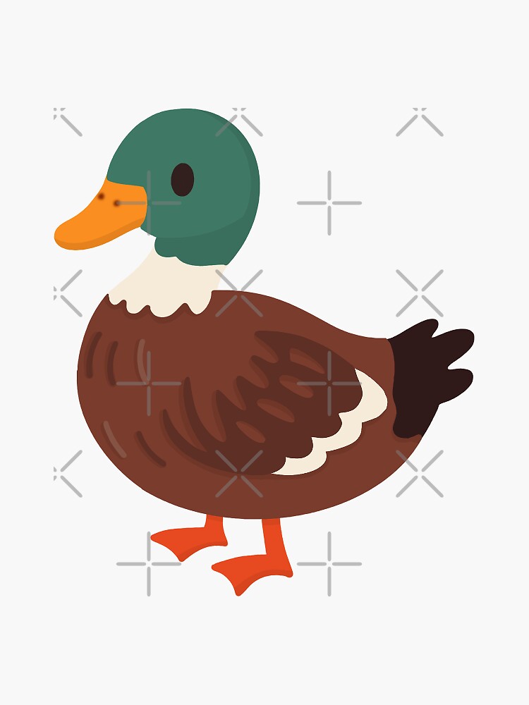 "Mallard Duck" Sticker for Sale by MoasisArt | Redbubble