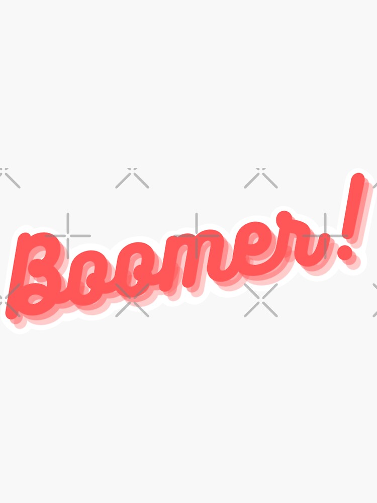 "Retro Boomer!" Sticker for Sale by HSprings | Redbubble