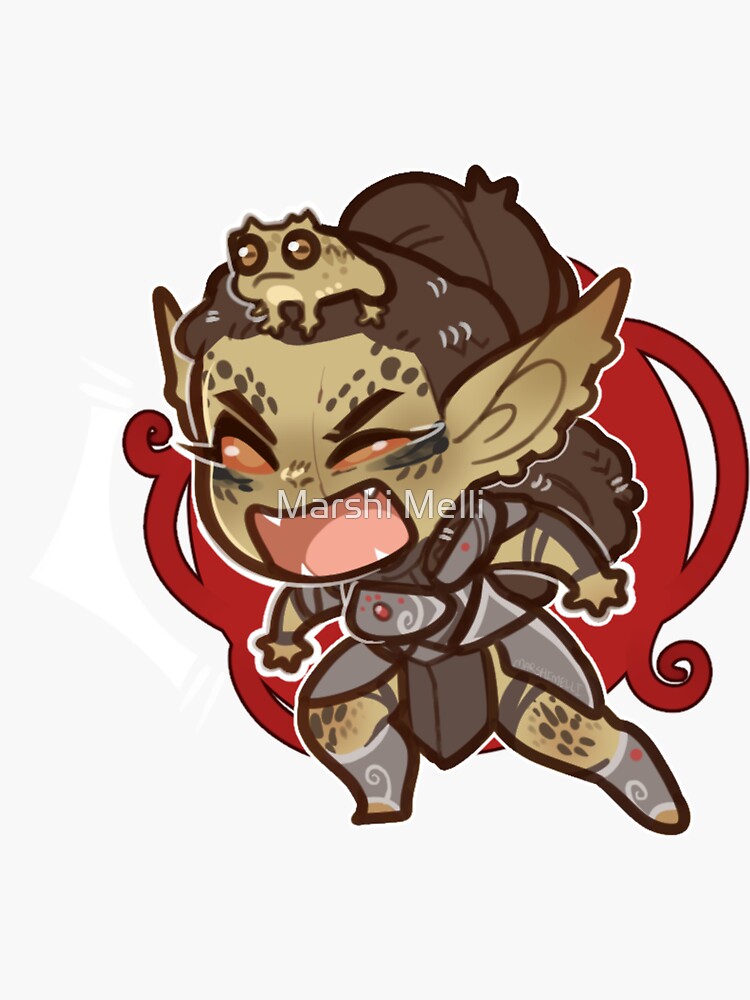 "Lae'zel chibi" Sticker for Sale by Marshi Melli | Redbubble
