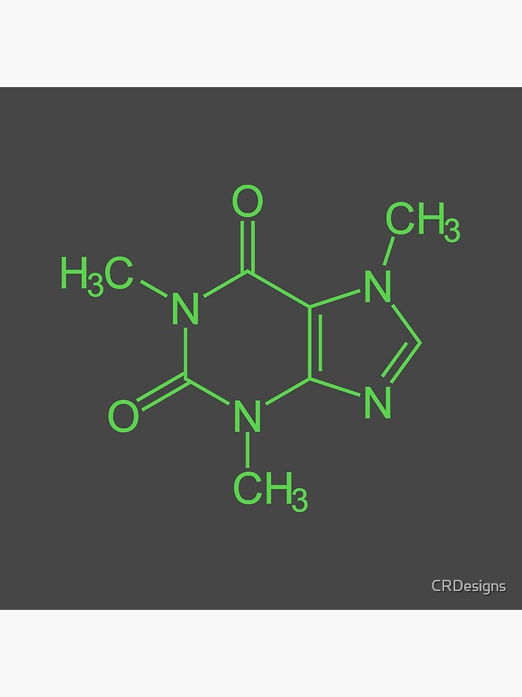 "C8H10N4O2 " Poster for Sale by CRDesigns | Redbubble