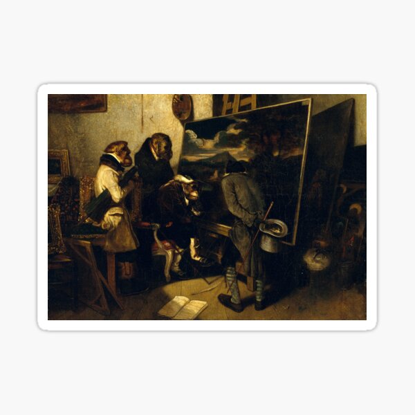 "Alexandre-Gabriel Decamps The Experts" Sticker by pdgraphics | Redbubble