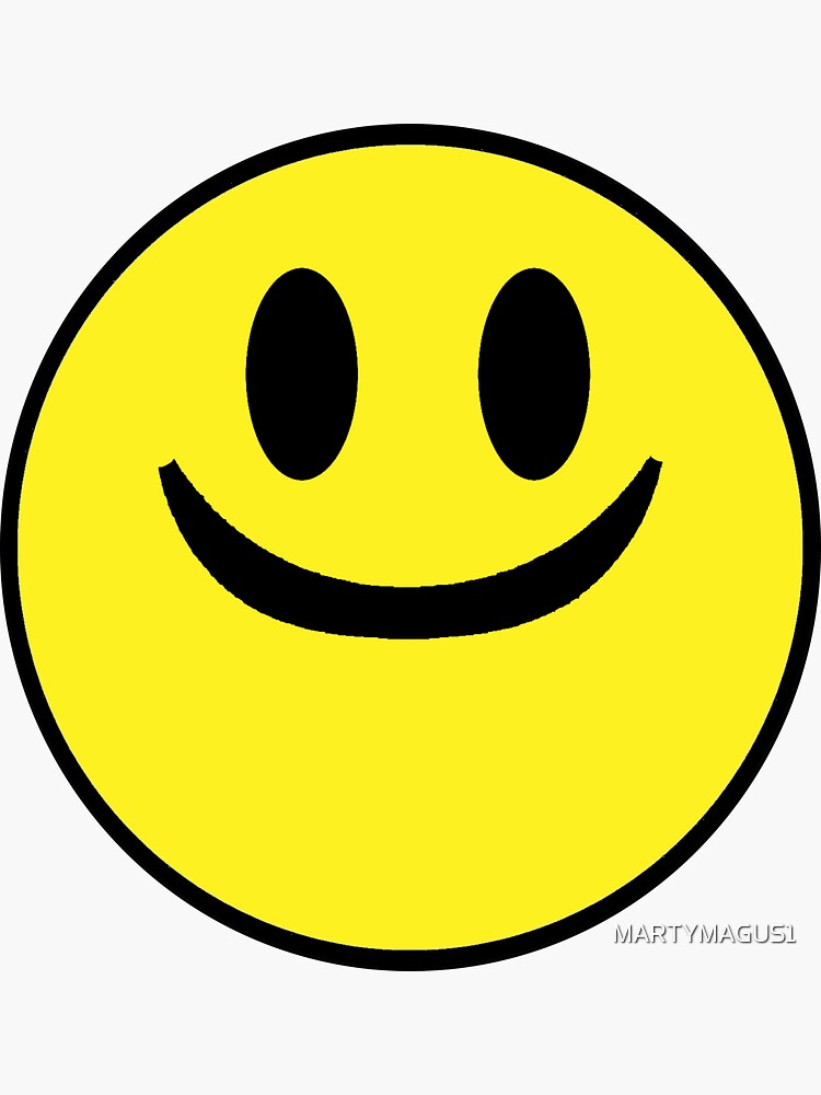 "Smile the end is near" Sticker for Sale by MARTYMAGUS1 | Redbubble