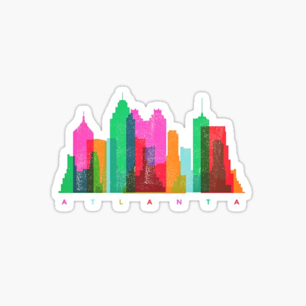 "Atlanta " Sticker for Sale by balthazarbaltha | Redbubble