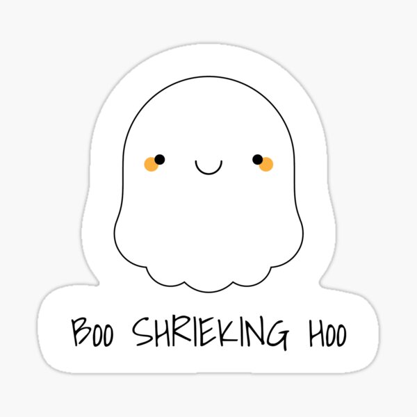 "Boo Hoo" Sticker for Sale by Spooky8586 | Redbubble