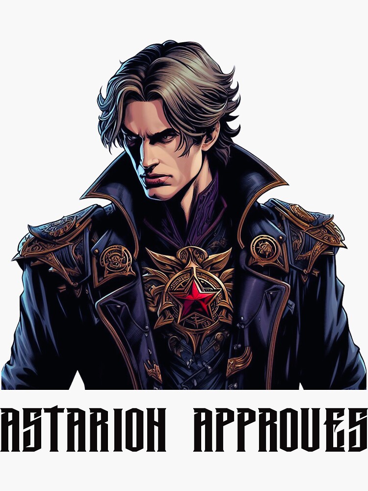 "Astarion Approves Game Meme" Sticker for Sale by Daily365design ...