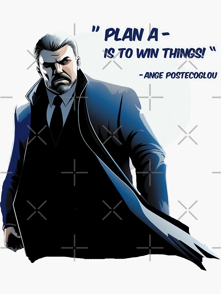 "Plan A - Is to win things!" Sticker for Sale by dangermouth | Redbubble