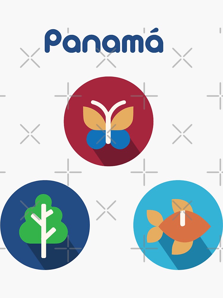 "Panama Meaning Set Sticker" Sticker for Sale by DesignPMG | Redbubble