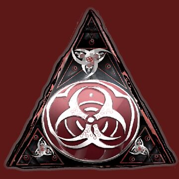 "Biohazard X Triangle | Post-Apocalyptic Red & Black Warning Enigma ...
