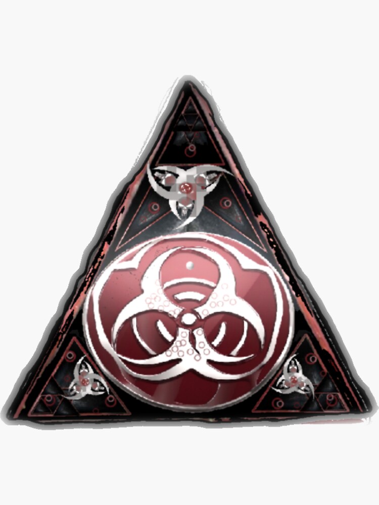 "Biohazard X Triangle | Post-Apocalyptic Red & Black Warning Enigma ...
