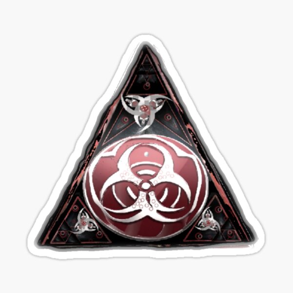 "Biohazard X Triangle | Post-Apocalyptic Red & Black Warning Enigma ...