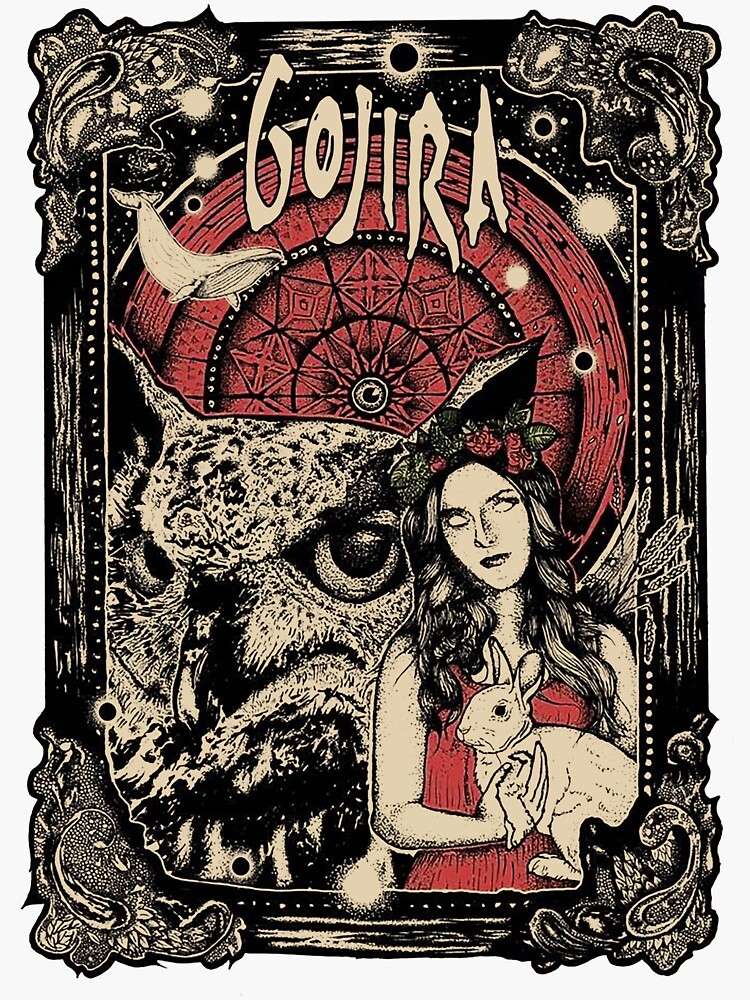 "gojira" Sticker for Sale by raliya | Redbubble