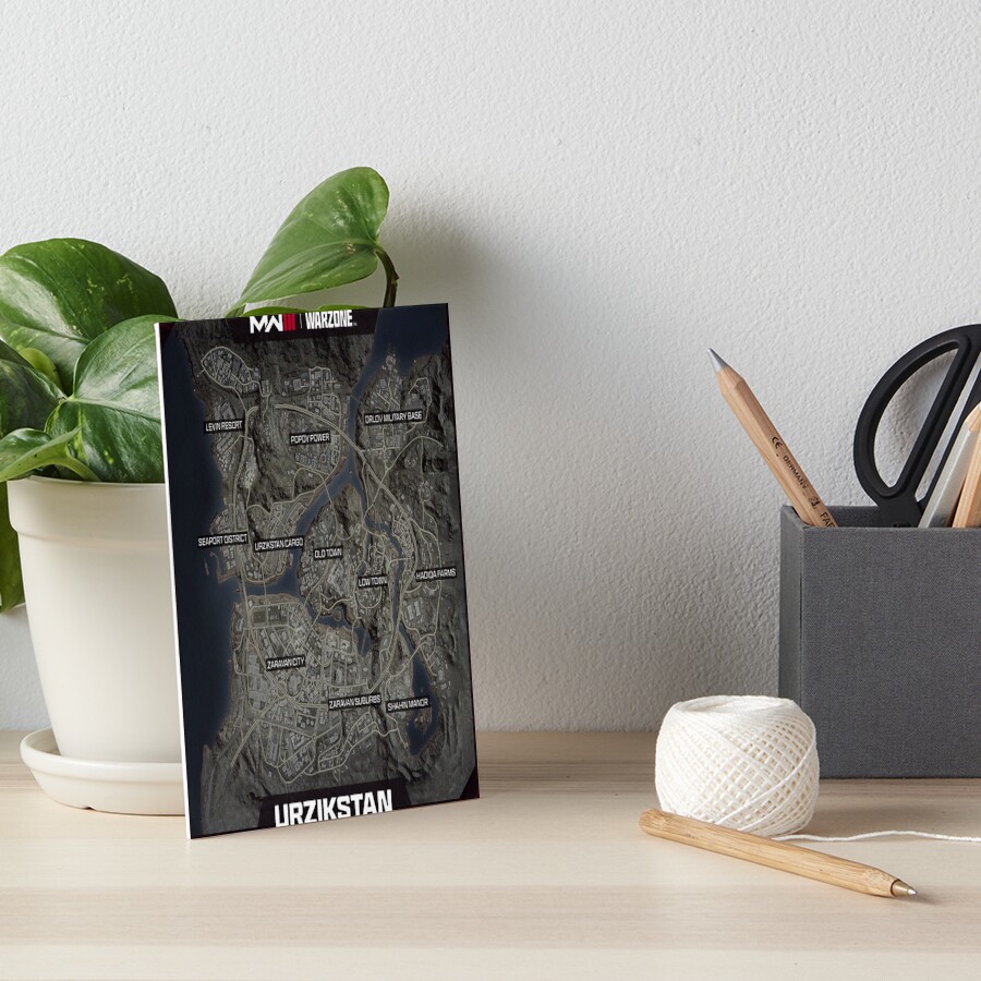 "Urzikstan Map, CODWarzone" Poster for Sale by jaggyboy | Redbubble