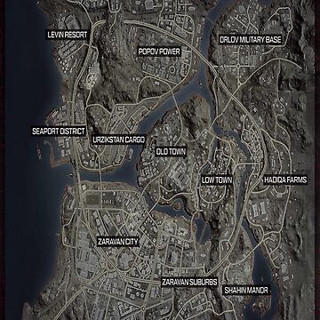 "Urzikstan Map, CODWarzone" Poster for Sale by jaggyboy | Redbubble