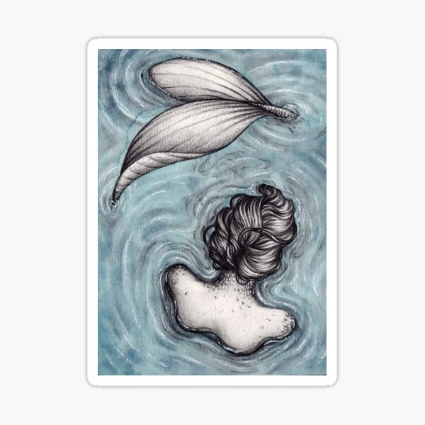 "Drowning" Sticker by daniellasalamao | Redbubble
