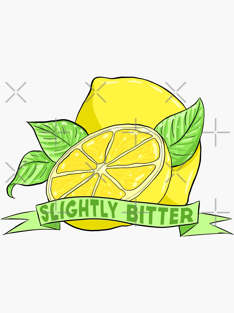 "Slightly Bitter" Sticker for Sale by sararosalie | Redbubble