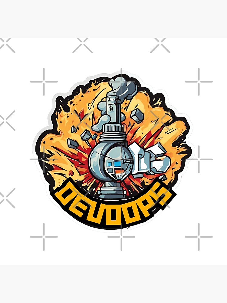 "DevOops DevOps funny code puns devops sticker" Poster for Sale by codepuns | Redbubble