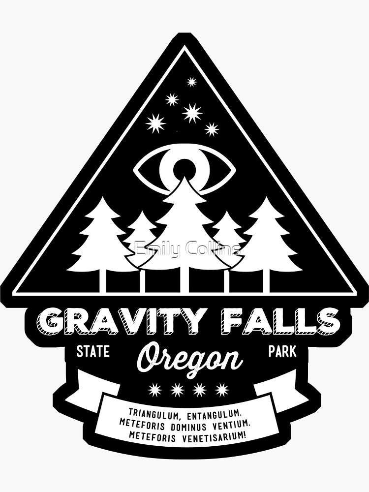 Pegatina for Sale con la obra «Visita Gravity Falls, Oregon.» de ...