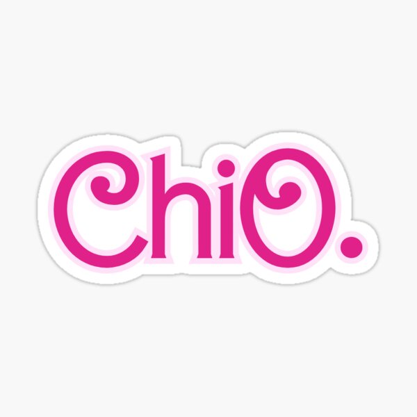 "ChiO, Chi Omega Barbie Sticker" Sticker for Sale by porter-sarah ...