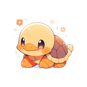 "Cute Kawaii Happy Baby Turtle Duck" Sticker for Sale by CozyKawaiiArt ...