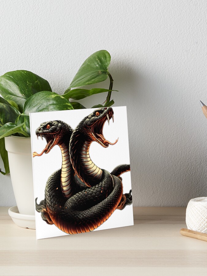 "Two Headed Snake" Art Board Print for Sale by orhun1905 | Redbubble