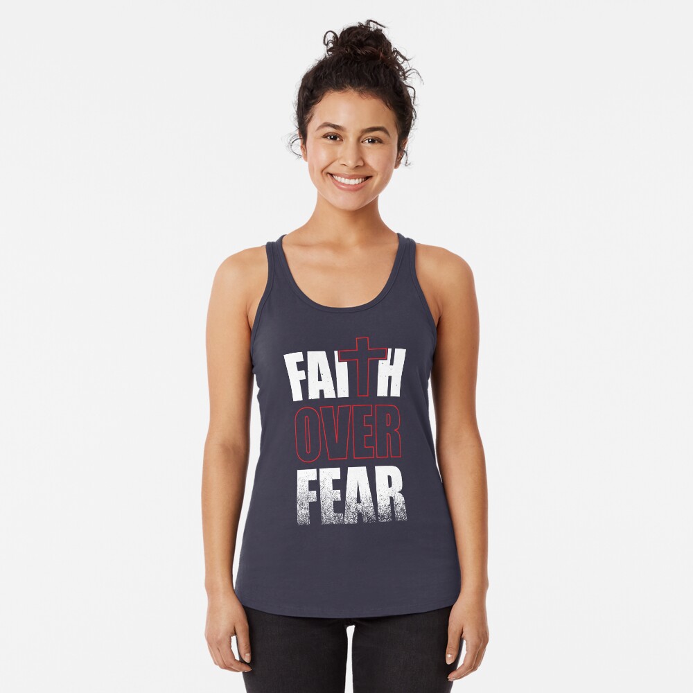 "Faith Over Fear - distressed" Sticker for Sale by theL3Studio | Redbubble