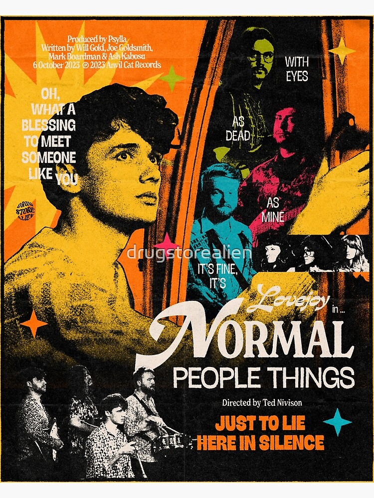 "NORMAL PEOPLE THINGS - LOVEJOY" Poster for Sale by drugstorealien ...