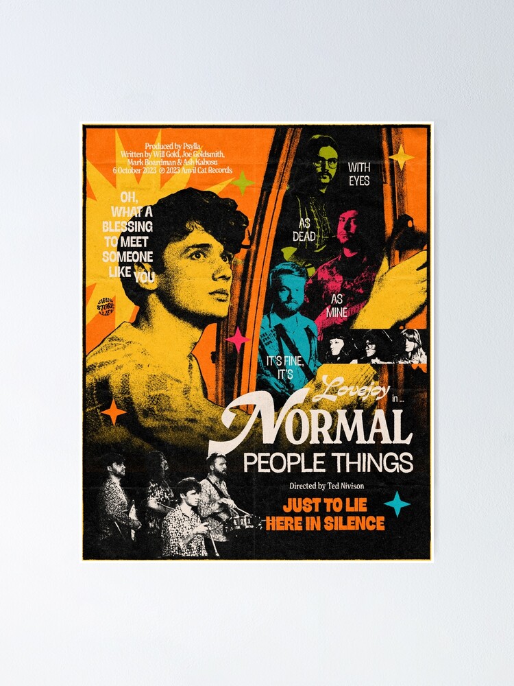 "NORMAL PEOPLE THINGS - LOVEJOY" Poster for Sale by drugstorealien ...