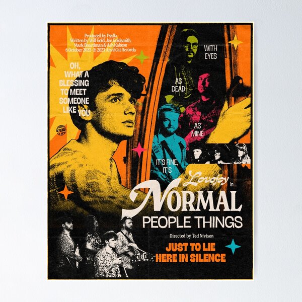 "NORMAL PEOPLE THINGS - LOVEJOY" Poster for Sale by drugstorealien ...