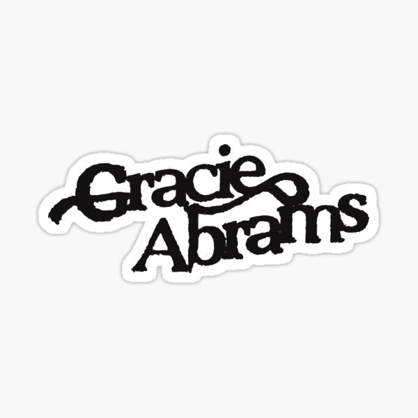 "gracie abrams merch gracie abrams logo" Sticker for Sale by pooblios ...