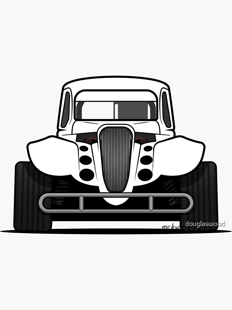 "Legend Racing Car" Sticker for Sale by douglaswood | Redbubble