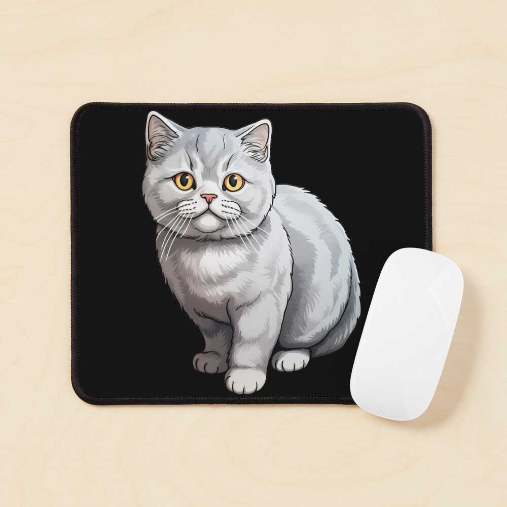 "British Shorthair Bliss Watercolor Whiskers" Sticker for Sale by ...