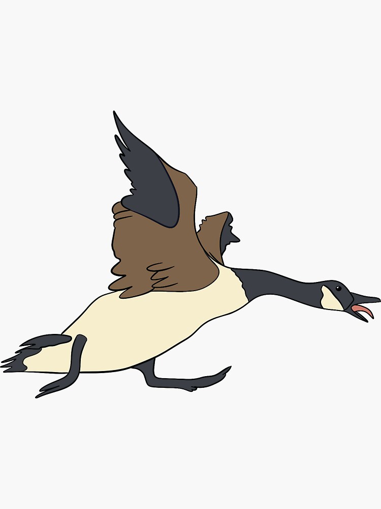 Angry Cartoon Goose