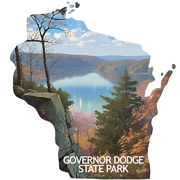"Governor Dodge State Park" Sticker for Sale by Mikycle | Redbubble