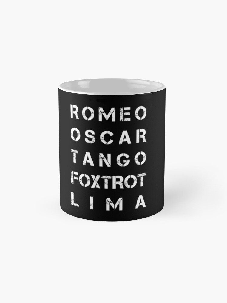 "NATO Phonetic Alphabet - ROTFL - Romeo Oscar Tango Foxtrot Lima" Mug ...