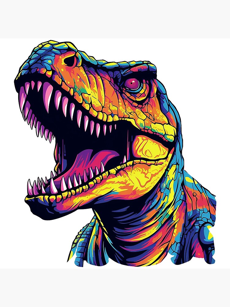 "Dino-Rainbow, A Burst of Color" Poster for Sale by pkk1designsart ...