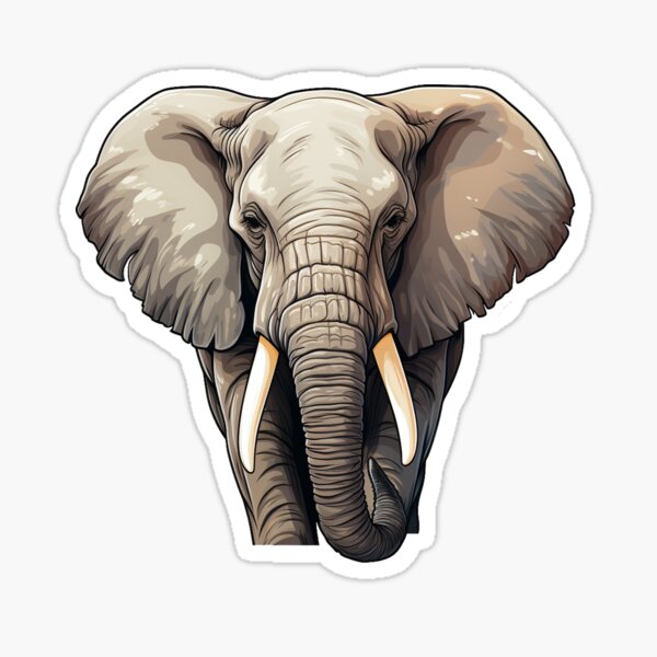 "elephant sticker" Sticker for Sale by Perkcreators | Redbubble