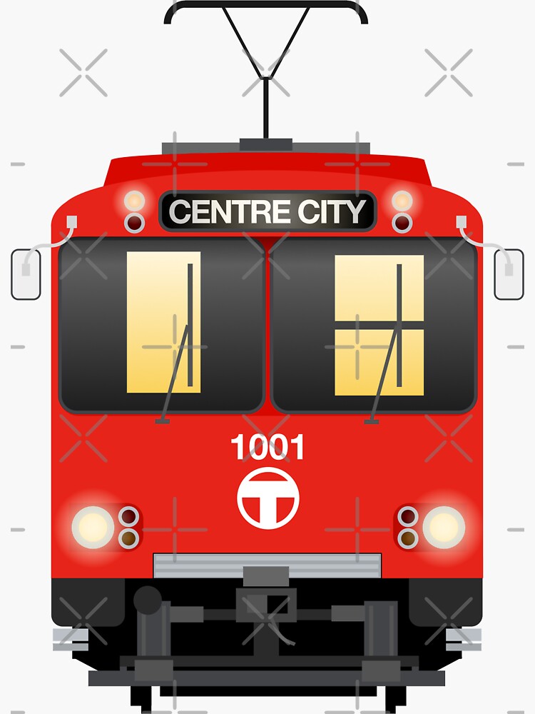 "San Diego Trolley Siemens-Düwag U2 Train (Initial Variation)" Sticker ...