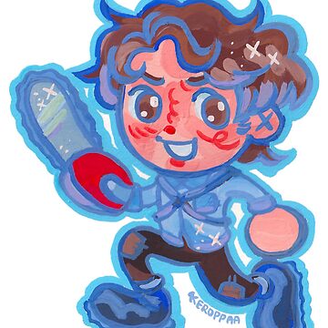 "Ash Williams :3" Sticker for Sale by keroppaa | Redbubble