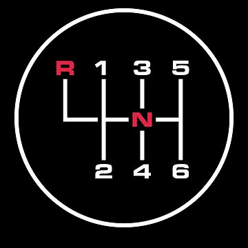 "6 Speed Manual Transmission round minimal design - Manual Stick Gear ...