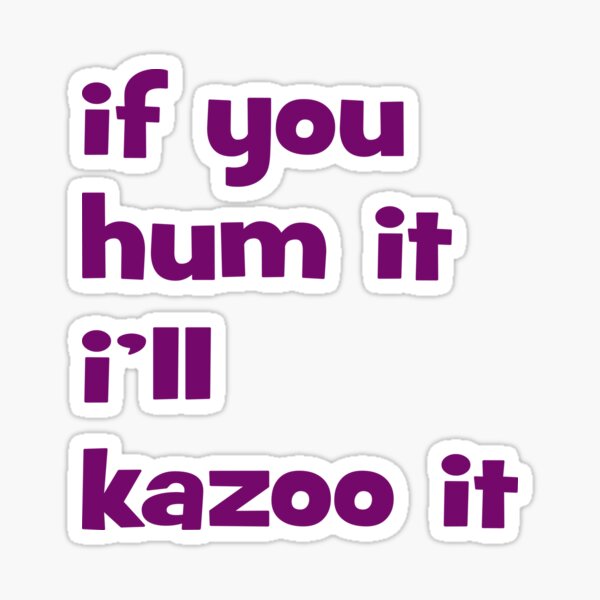 Kazoo Boy Stickers | Redbubble