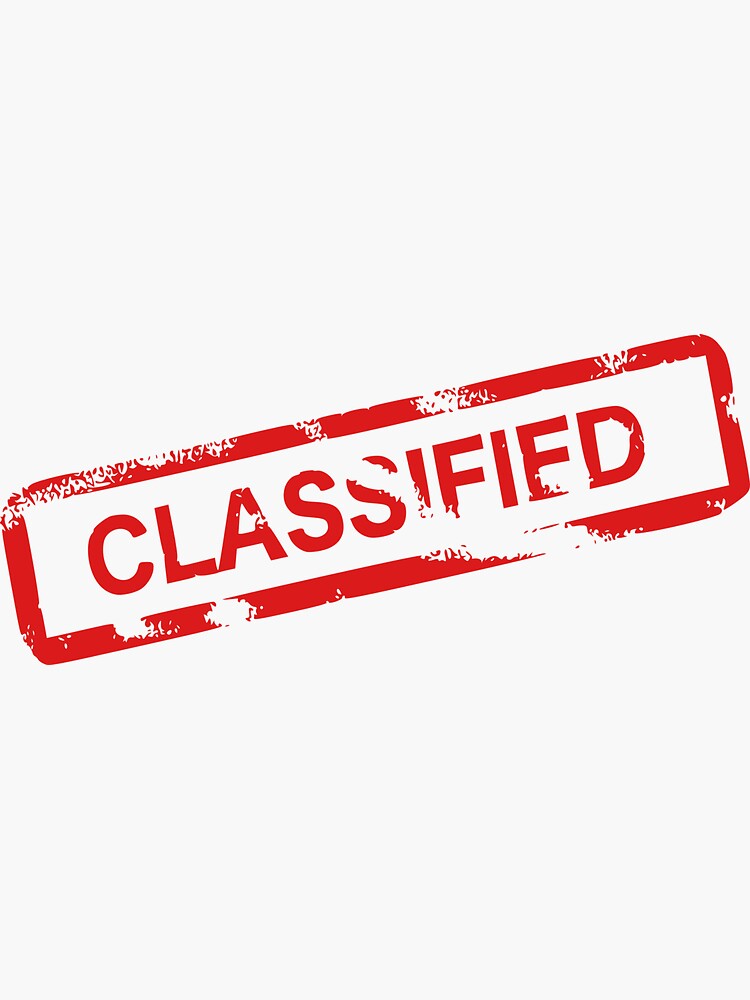 "Classified Stamp" Sticker for Sale by davidasoliveira | Redbubble