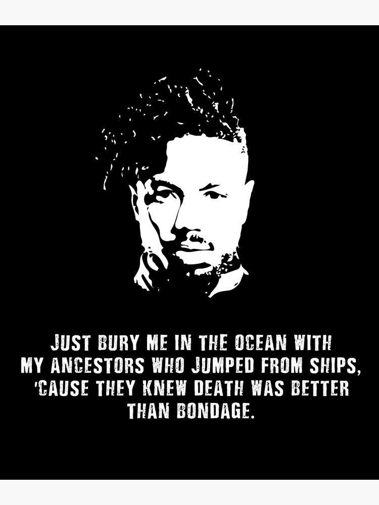 "Erik Killmonger 'Bury Me' Memorable Famous Quote" Poster by uniqueegg ...